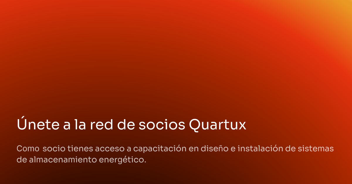 Quartux – Únete a la red de socios Quartux